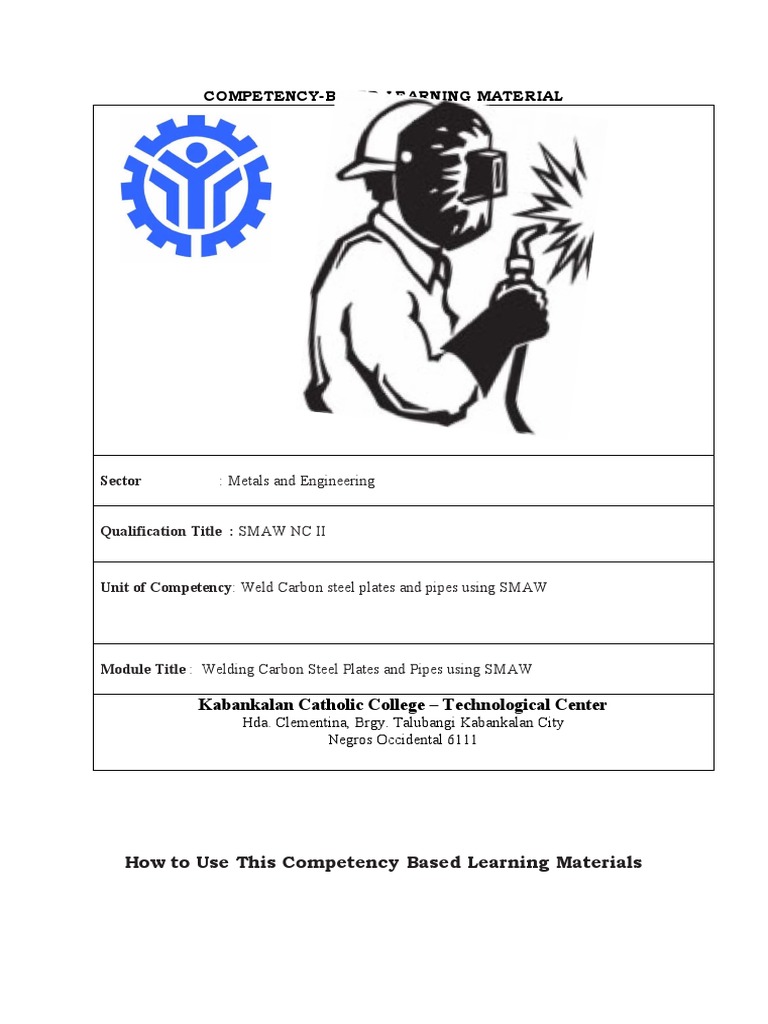Smaw NC II | PDF | Welding | Construction
