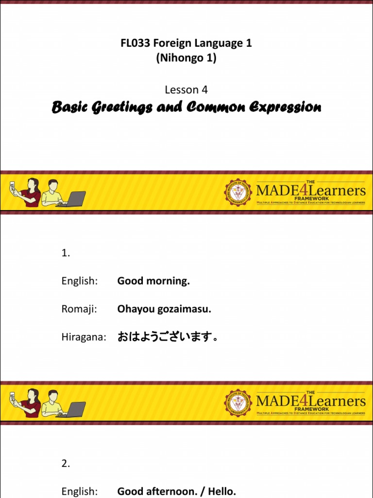 Japanese Greetings | PDF