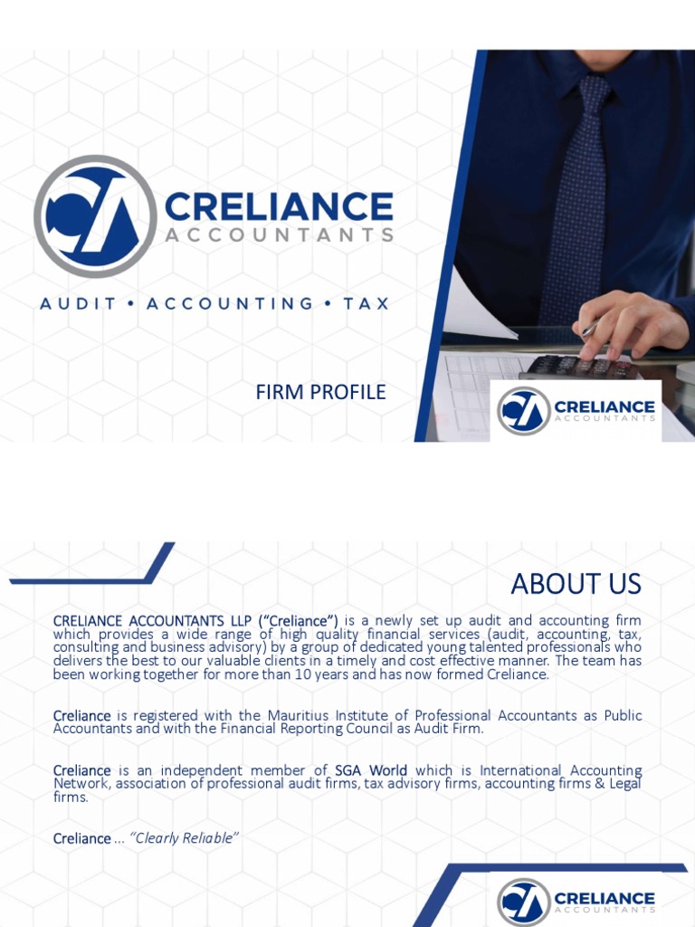 Creliance Accountants LLP Profile | PDF | Accountant | Audit