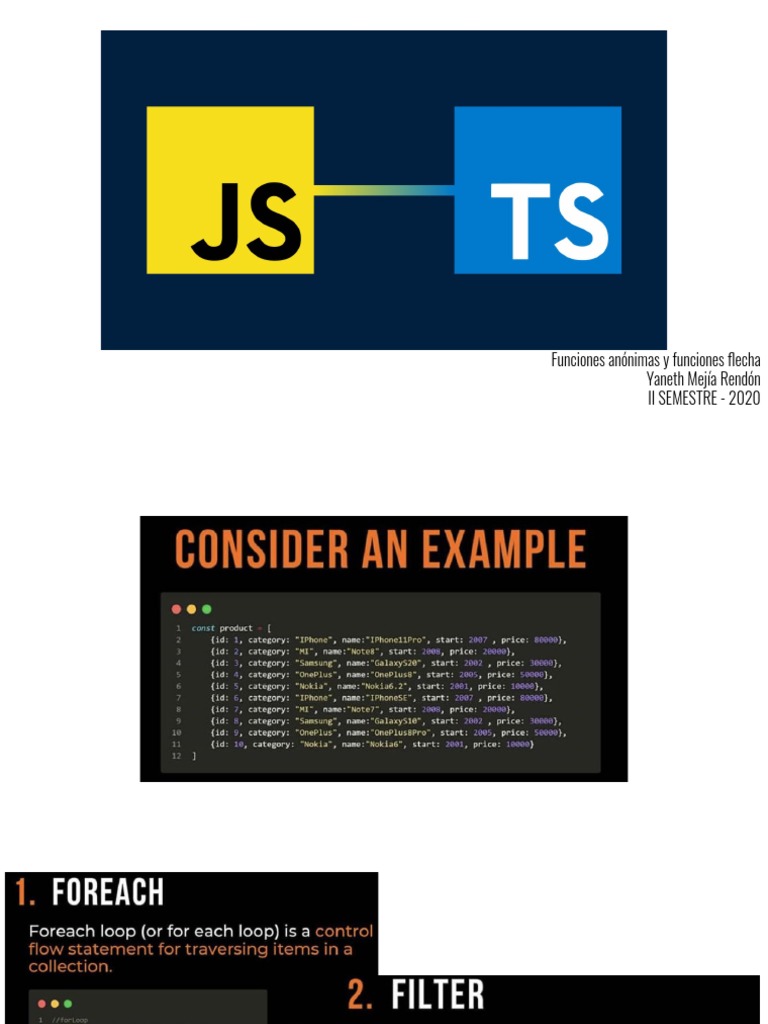 04 - Funciones Anónimas y Funciones Flecha | PDF | Función (Matemáticas ...