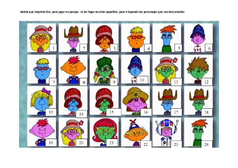 Guess Who Game | PDF