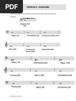 Interval Worksheet | PDF | Interval (Music) | Musicology