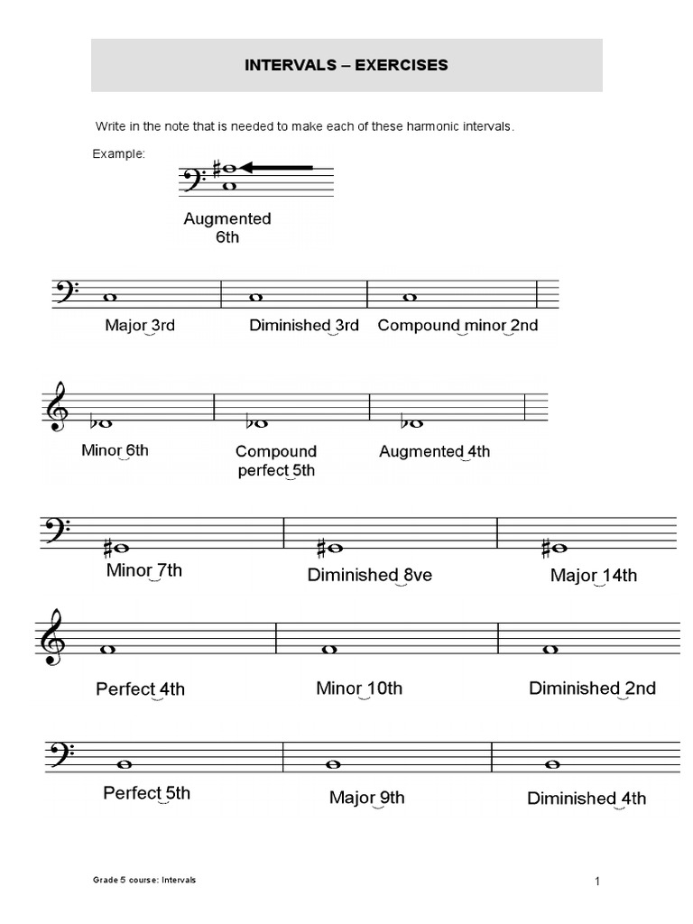 Intervals Answers | Download Free PDF | Interval (Music) | Harmony