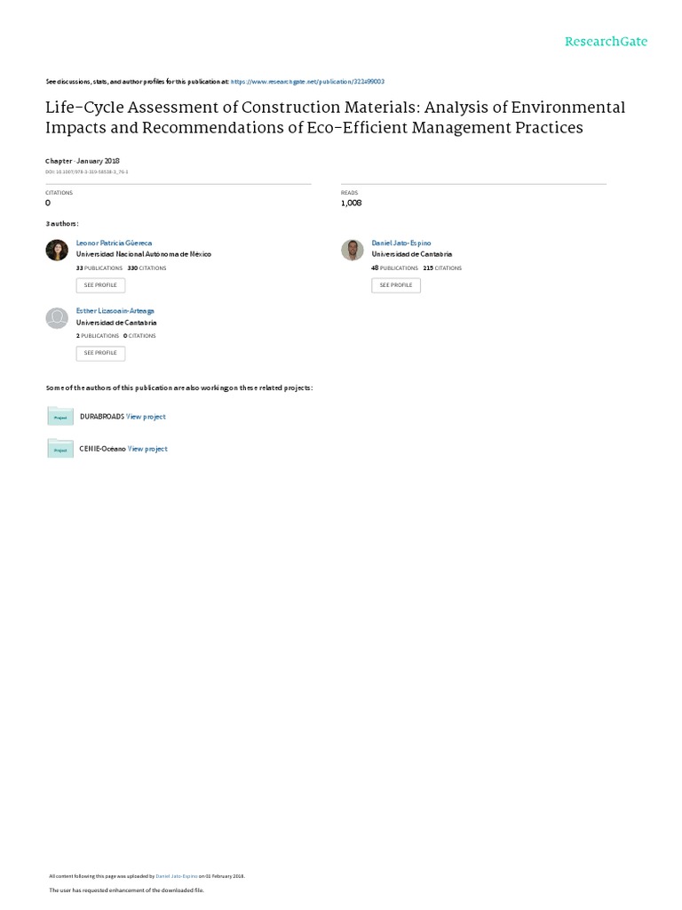 Life Cycle Assesment | PDF | Life Cycle Assessment | Sustainability