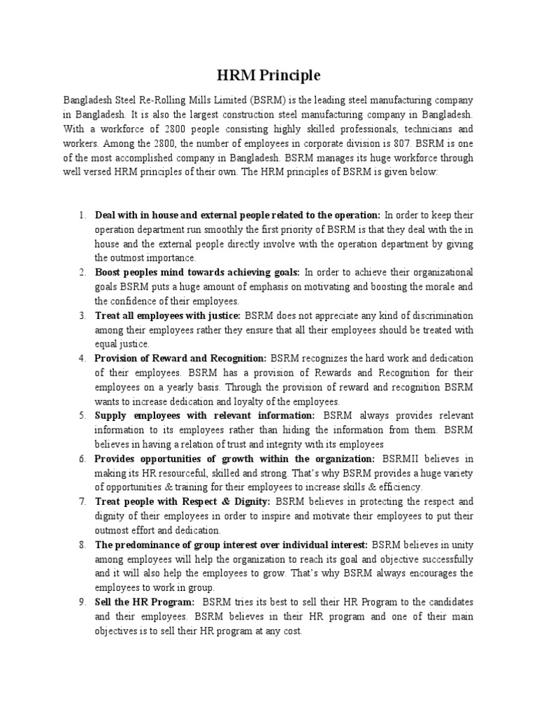 BSRM | PDF | Human Resource Management | Employment