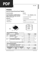 Data Sheet | PDF | Field Effect Transistor | Mosfet