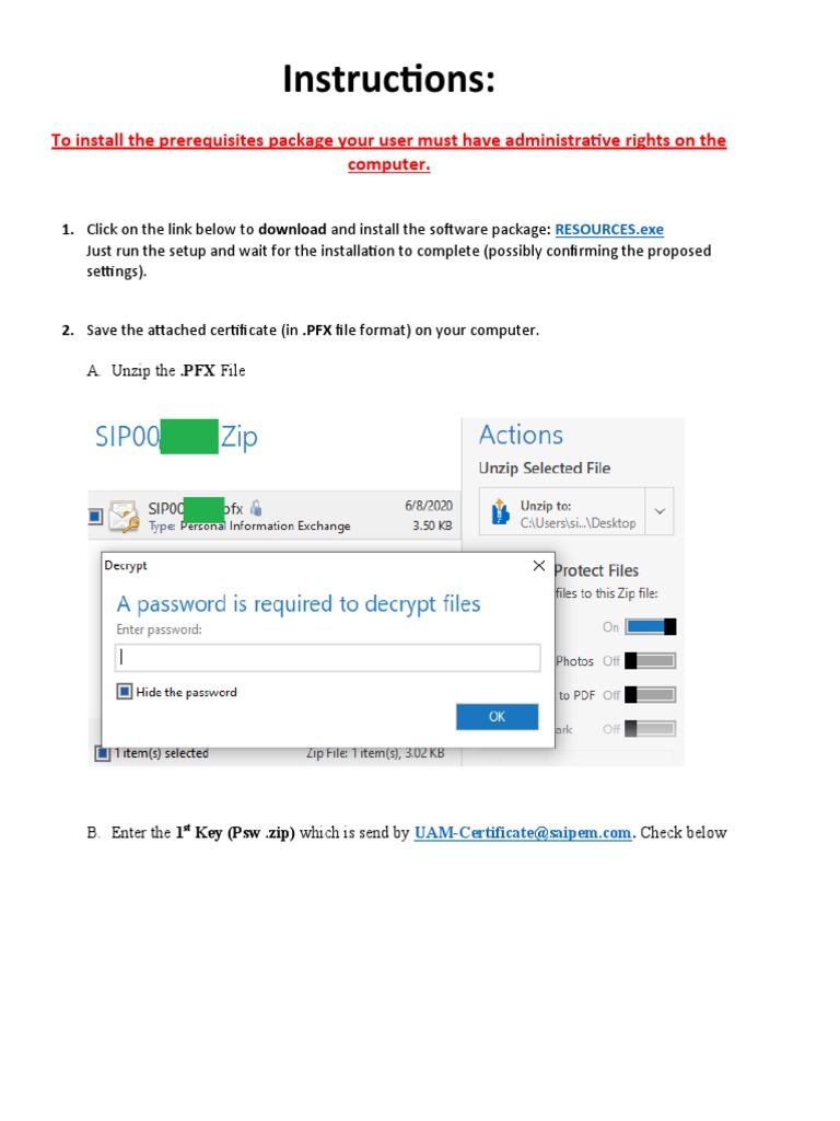 Instructions:: To Install The Prerequisites Package Your User Must Have ...