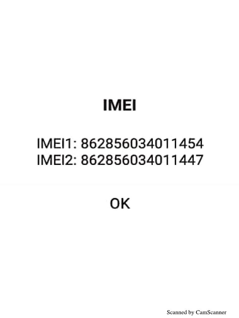 My IMEI PDF | PDF