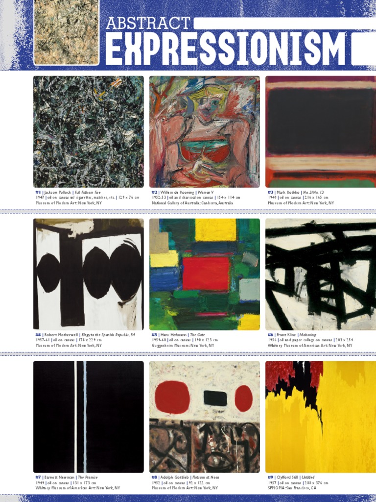 Abstract Expressionism Highlights | PDF | History | Lifestyle