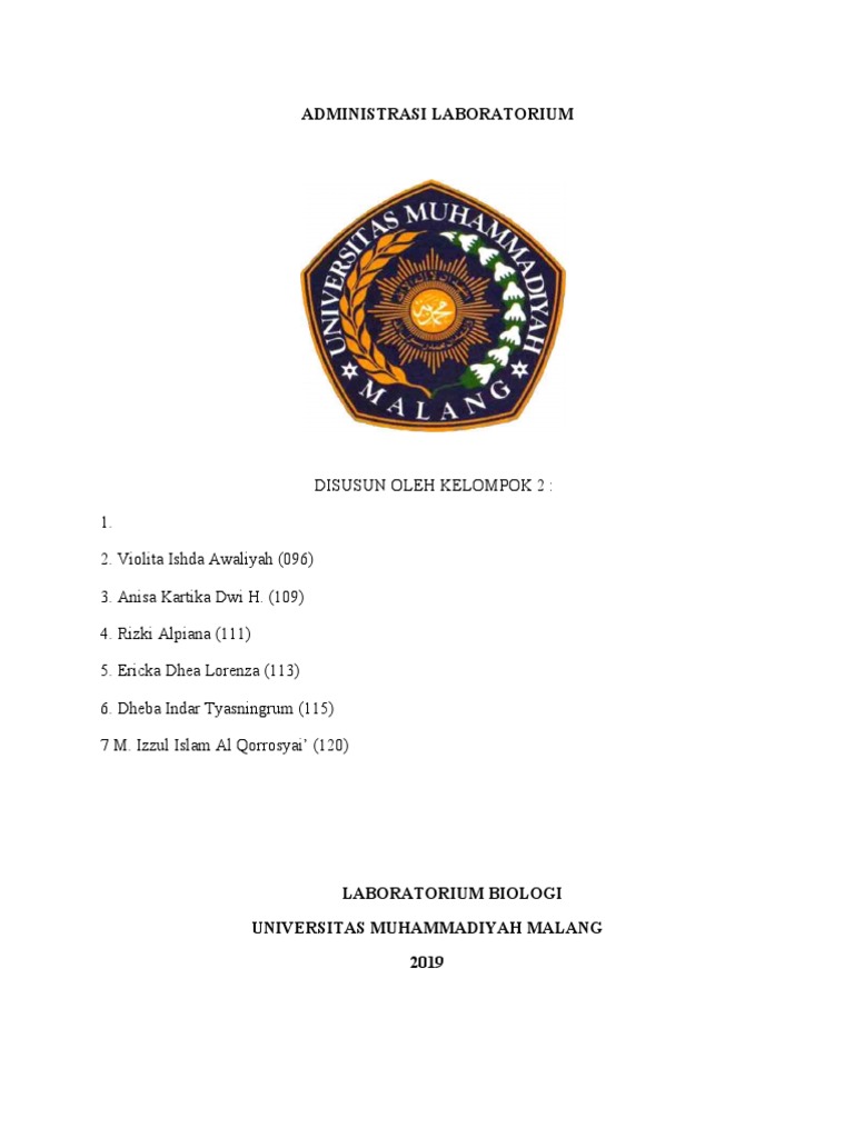Administrasi Laboratorium | PDF