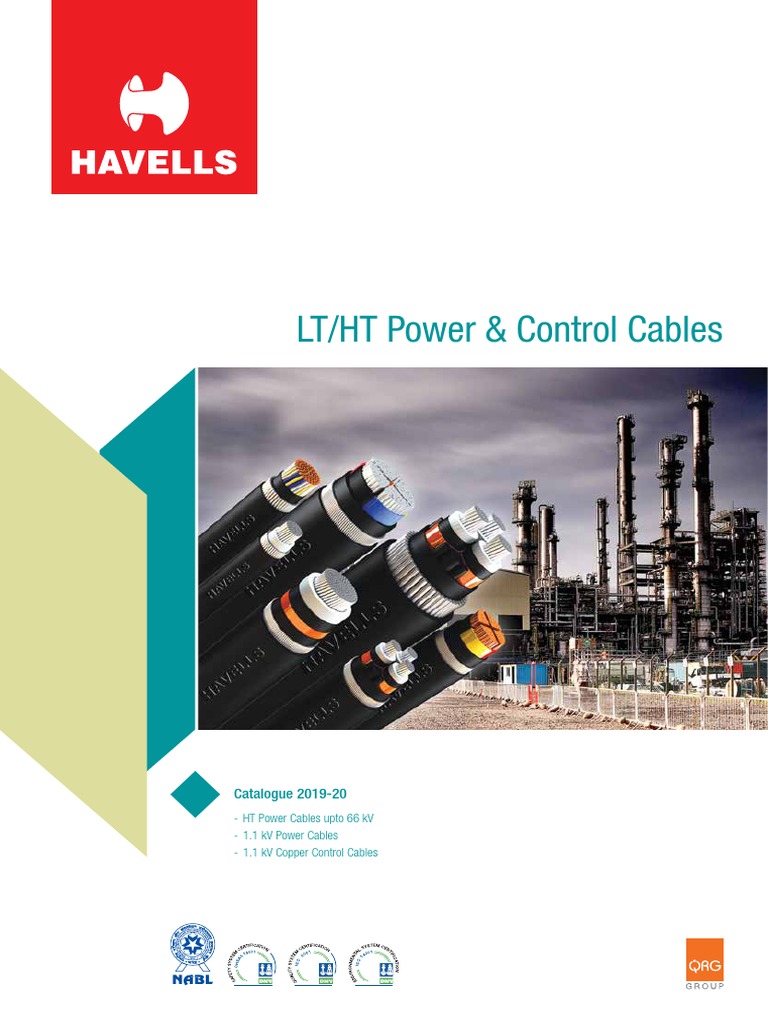 LT/HT Power & Control Cables: Catalogue 2019-20 | PDF | Wire ...