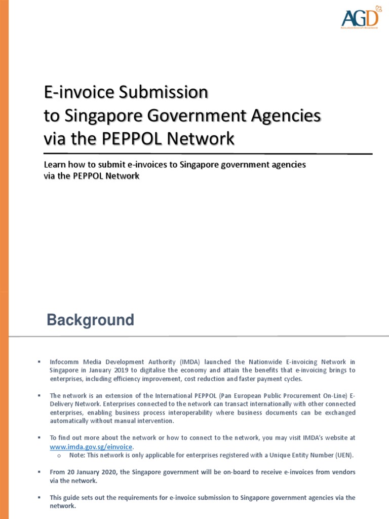 Guide E-Invoice Submission Via PEPPOL Network PDF | PDF | Factoring ...