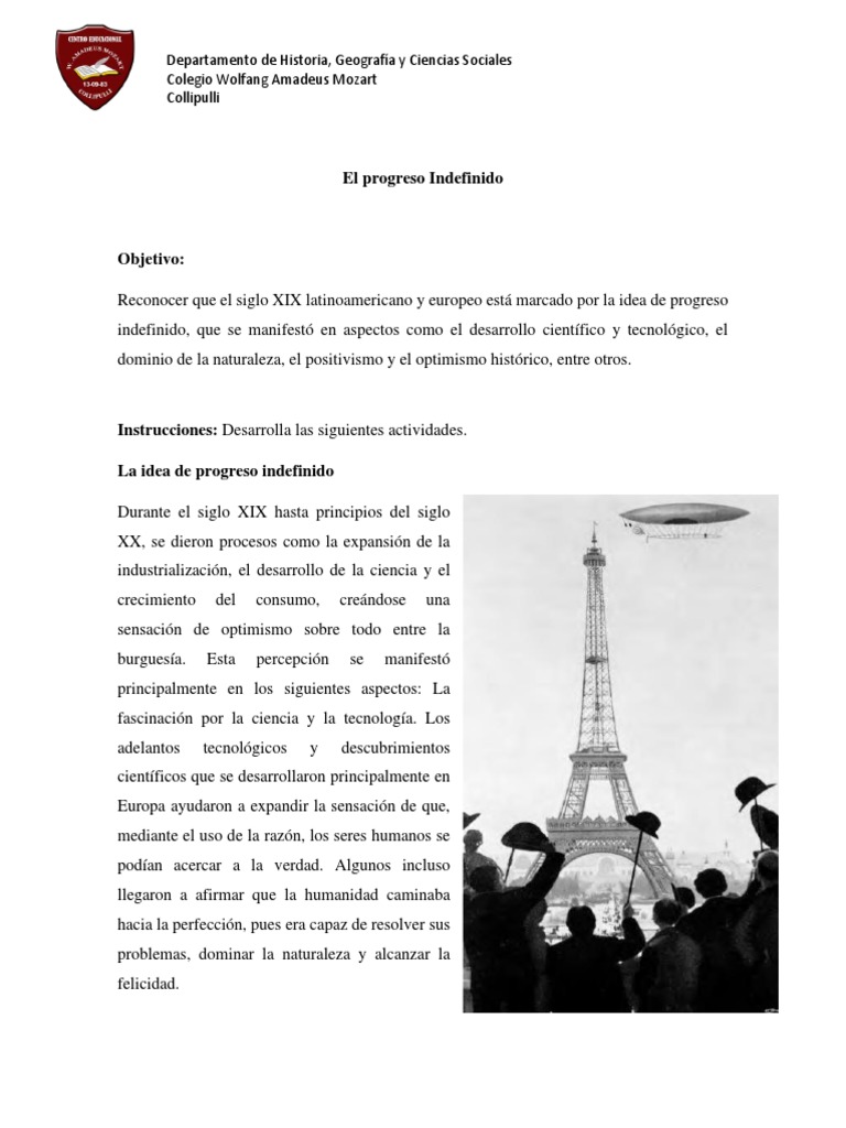 El Progreso Indefinido | PDF | Positivismo | Sociedad