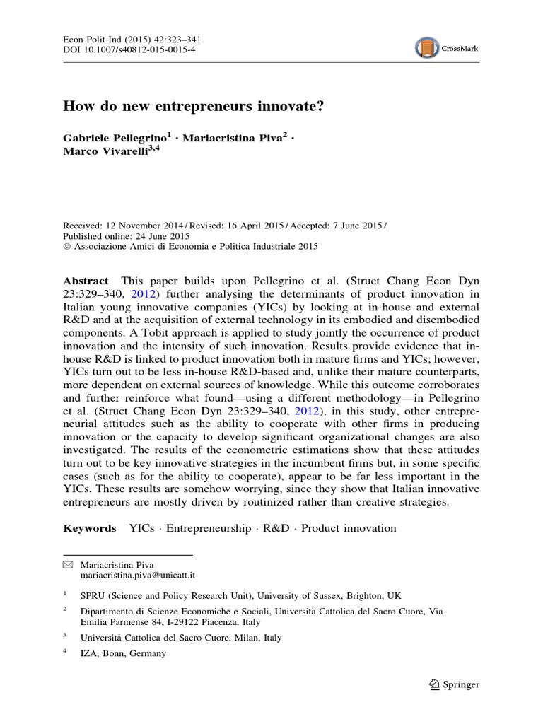 Innovation 27 PDF | PDF | Entrepreneurship | Research And Development