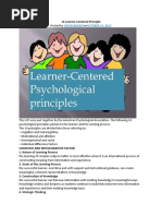 14 Learner-Centered: Psychological Principles | PDF | Metacognition ...