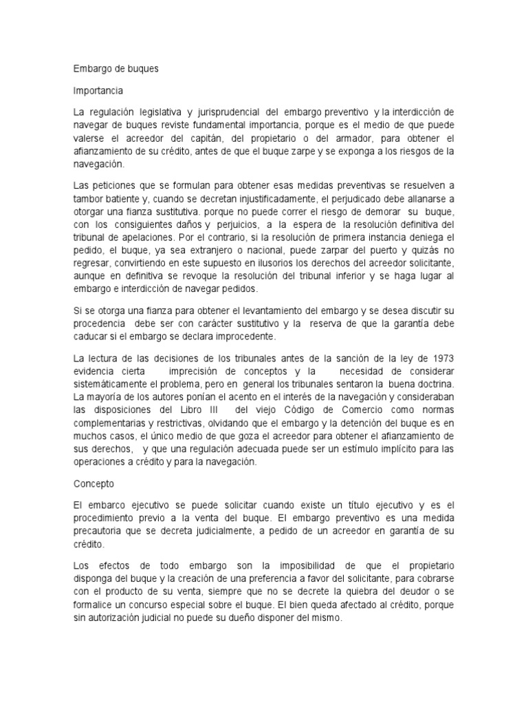 Embargo de Buques | PDF | Condominio | Esfera pública