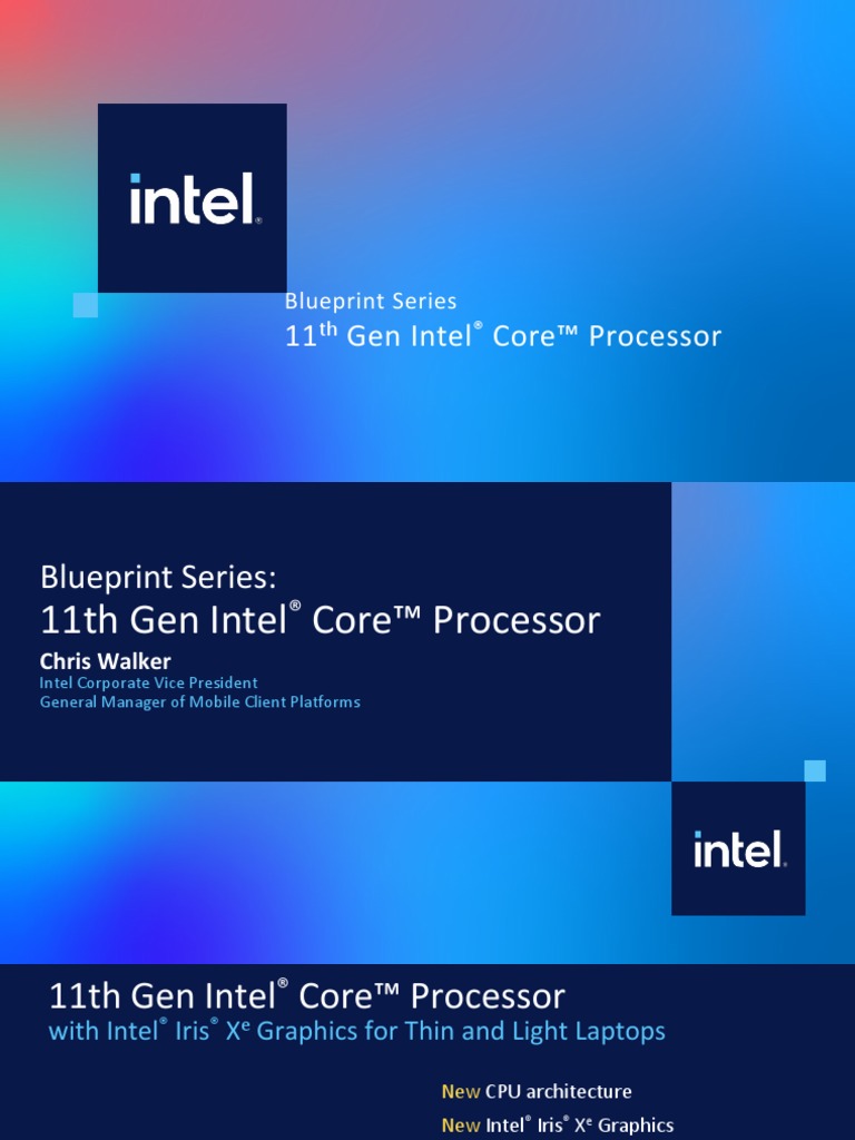 Intel Blueprint Series - 11th Gen Intel Core Processors PDF | PDF ...