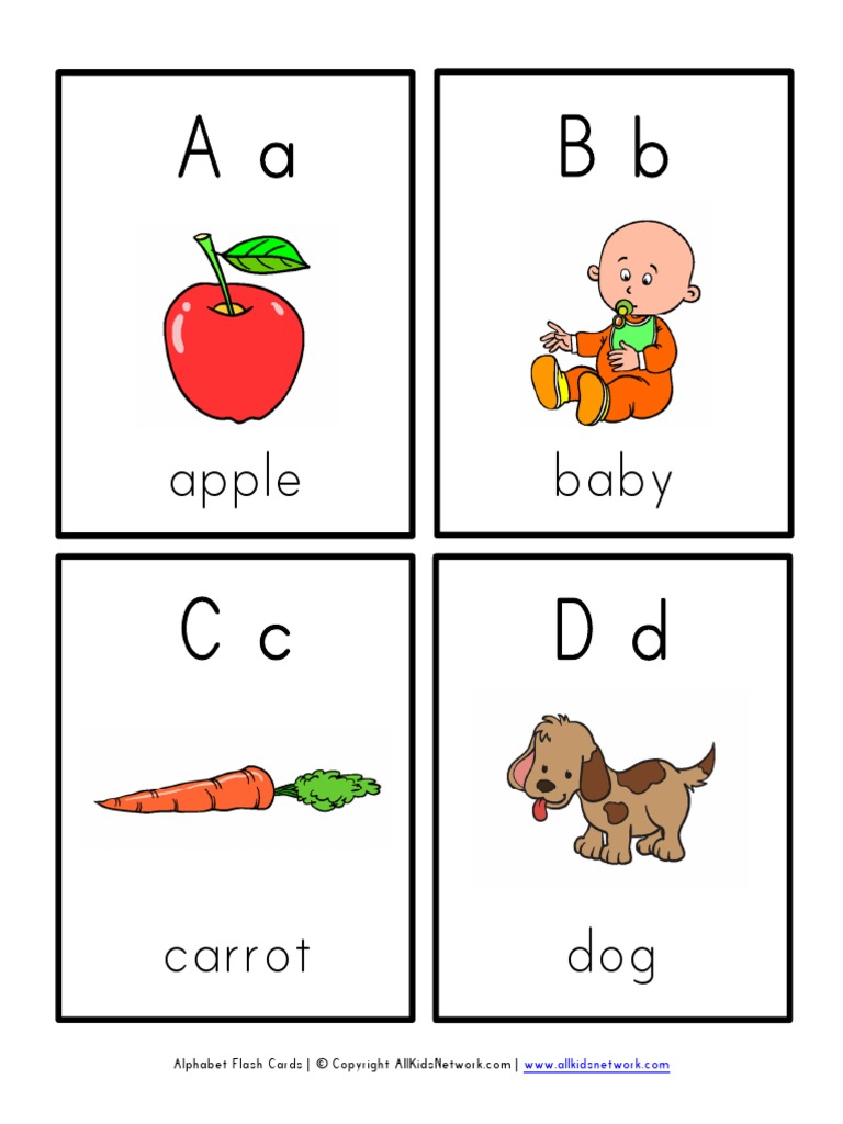 Apple Baby: Alphabet Flash Cards - © | PDF