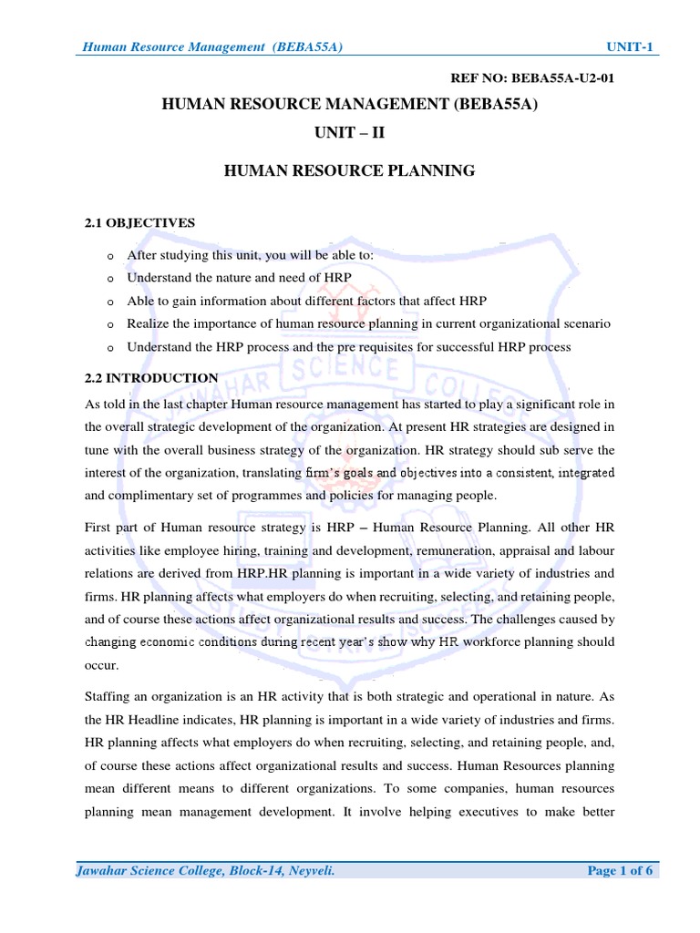 Human Resource Management II - 02 | PDF | Human Resources | Human ...