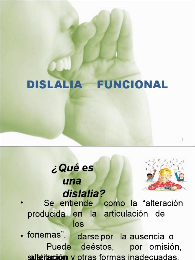 Dislalia Funcional. Concepto. _ Dislalia: principais características ...