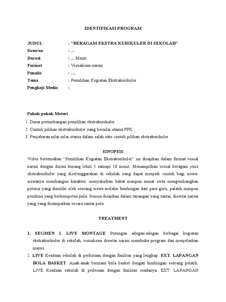 Script NASKAH Video Pembelajaran | PDF