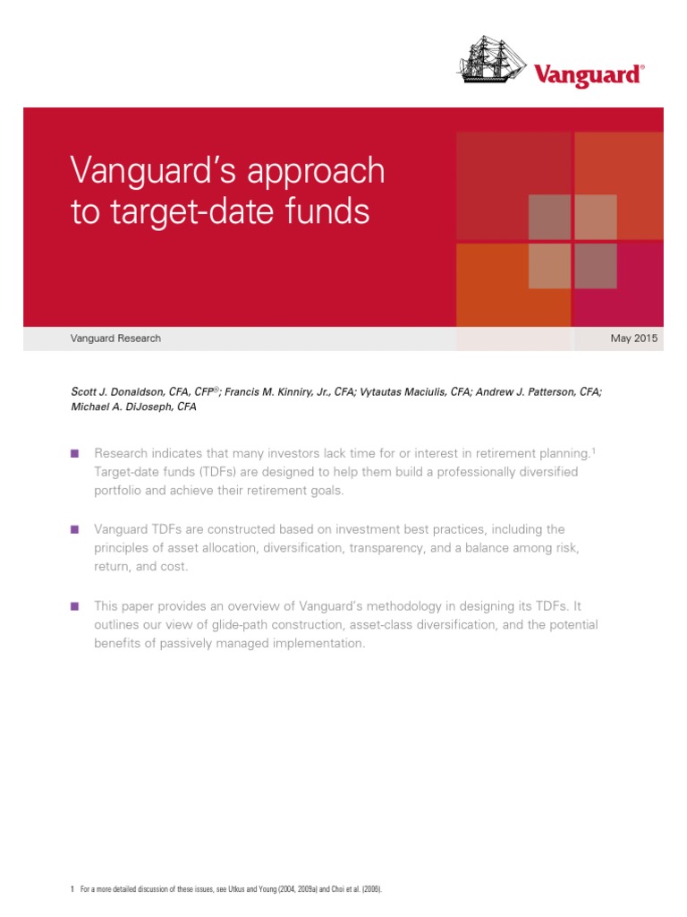 The Buck Stops Here: Vanguard Money Market Funds Vanguard's Approach To Target-Date Funds | PDF ...