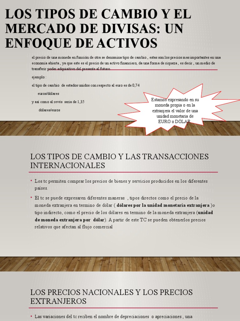 Tipos de Cambio y Mercado de Divisas | Descargar gratis PDF | Tipo de cambio | Mercado de divisas