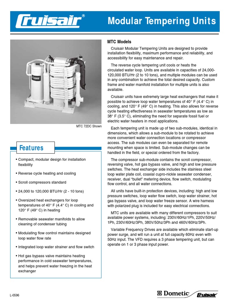 Chiller - Modular Tempering Unit | PDF | Heat Exchanger | Water