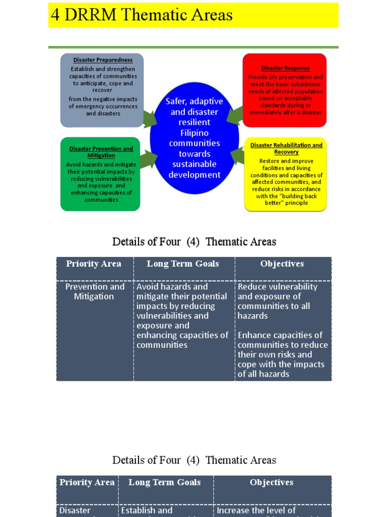 The Four Pillars of Philippine Disaster Risk Reduction and Management ...