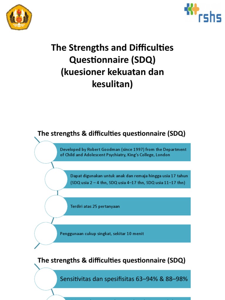 The Strengths and Difficulties Questionnaire (SDQ) (Kuesioner Kekuatan ...