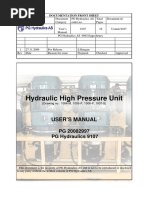 Hydraulic Power Pack Manual | PDF | Pump | Valve