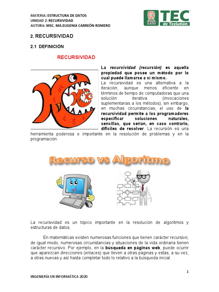 Introducción a la Recursividad en Java | PDF | Recursividad | Matemáticas discretas
