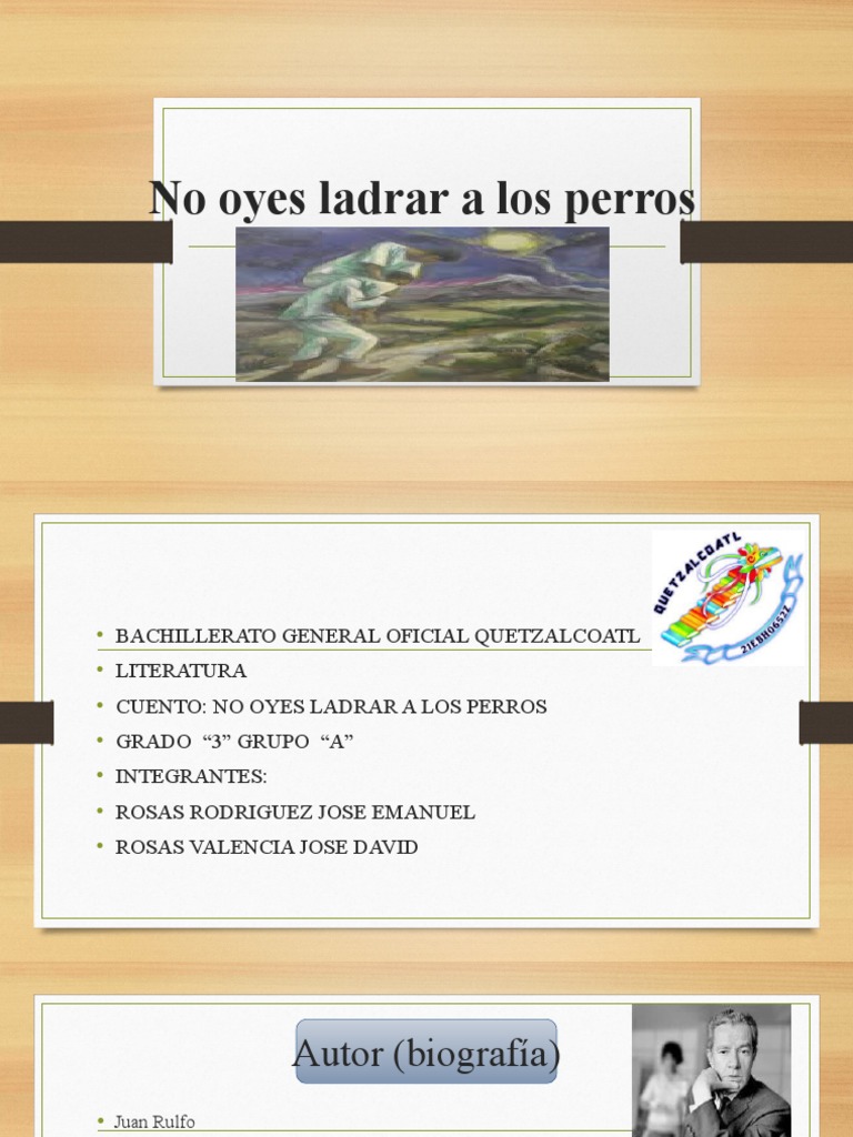 No Oyes Ladrar A Los Perros | PDF