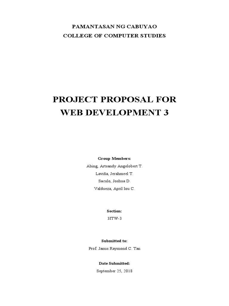 Proposal Coverpage | PDF