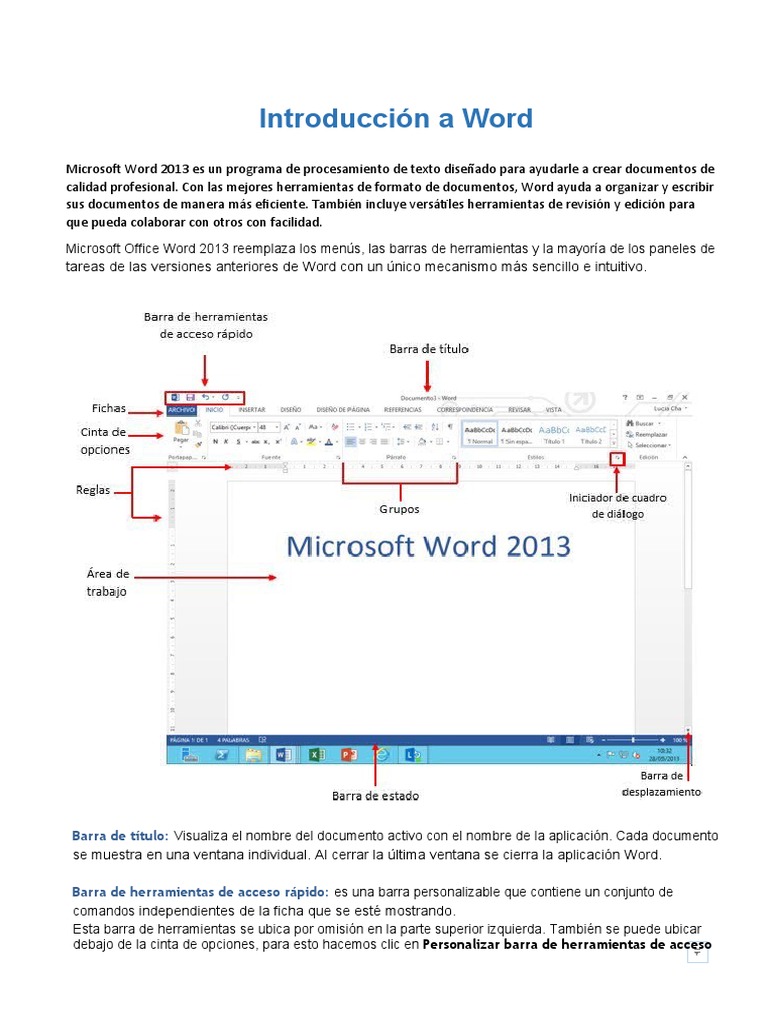 Introduccion A Word 1 | PDF | Microsoft Word | Puntero (Programación de computadora)