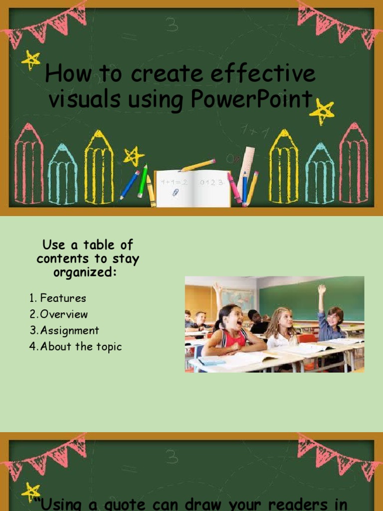 How To Create Effective Visuals | PDF