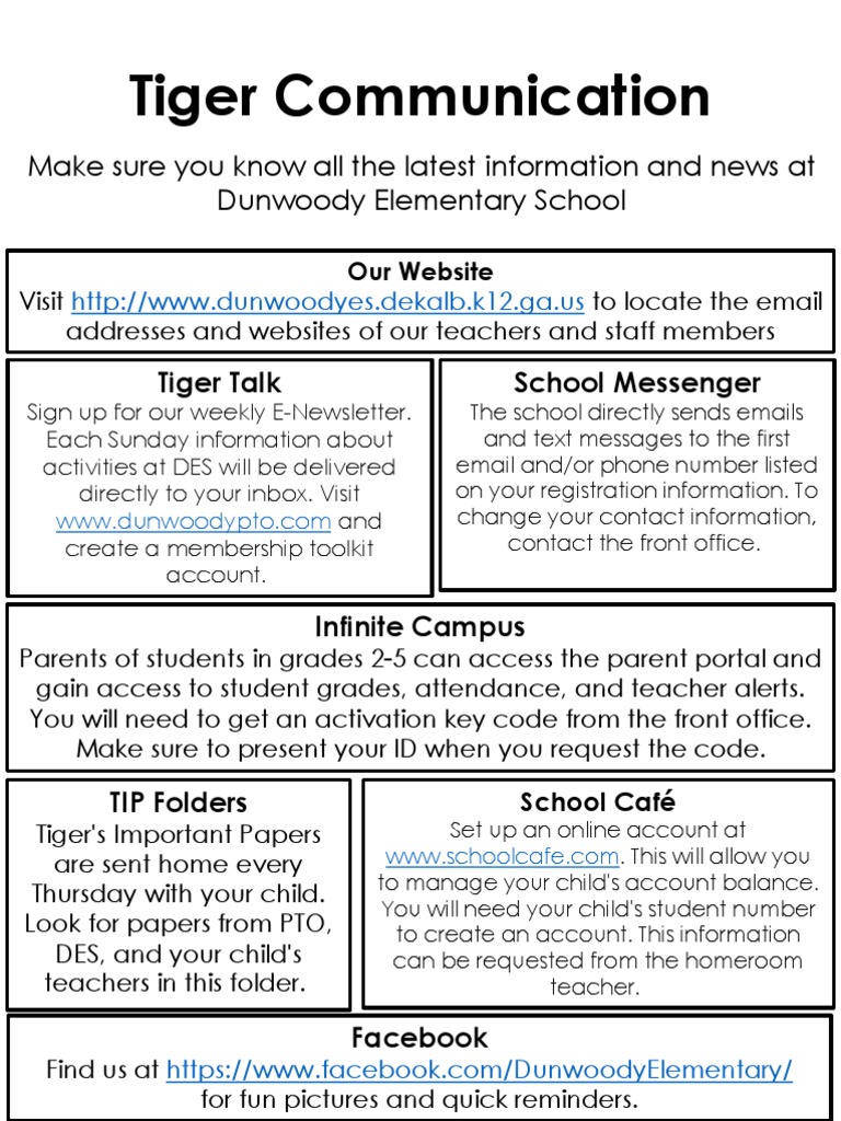 How Tigers Talk Handout | PDF