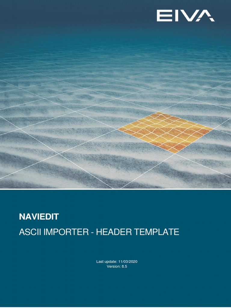 NaviEdit ASCII Header Template Guide | PDF | Regular Expression | Ascii