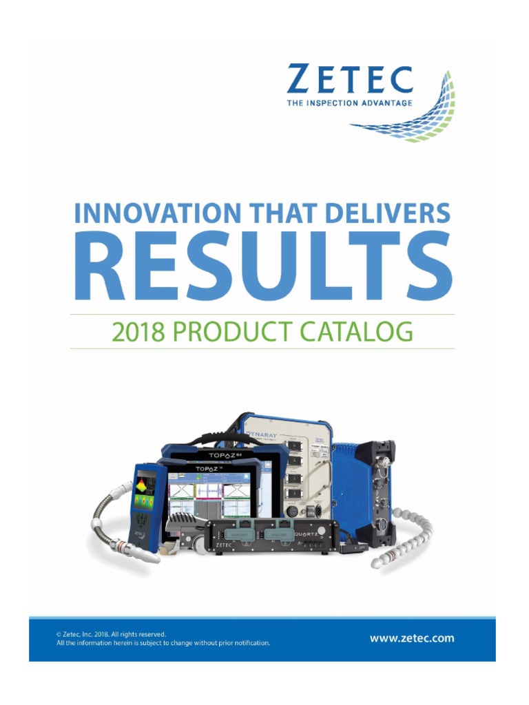 Zetec Catalog PDF | PDF | Image Scanner | Bandwidth (Signal Processing)