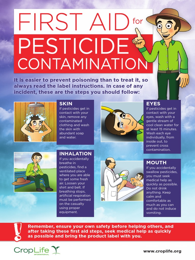 First Aid For Pesticide Contamination A2 Low Res PDF | PDF