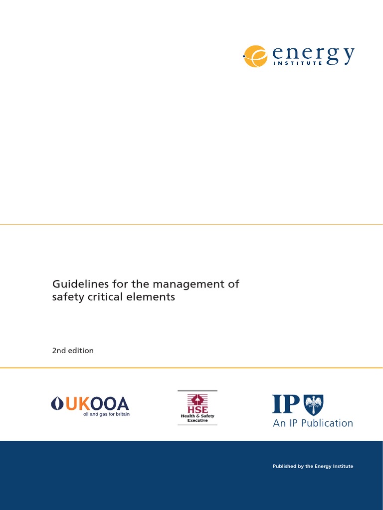 Guidelines For The Management of Safety Critical Elements: An IP ...
