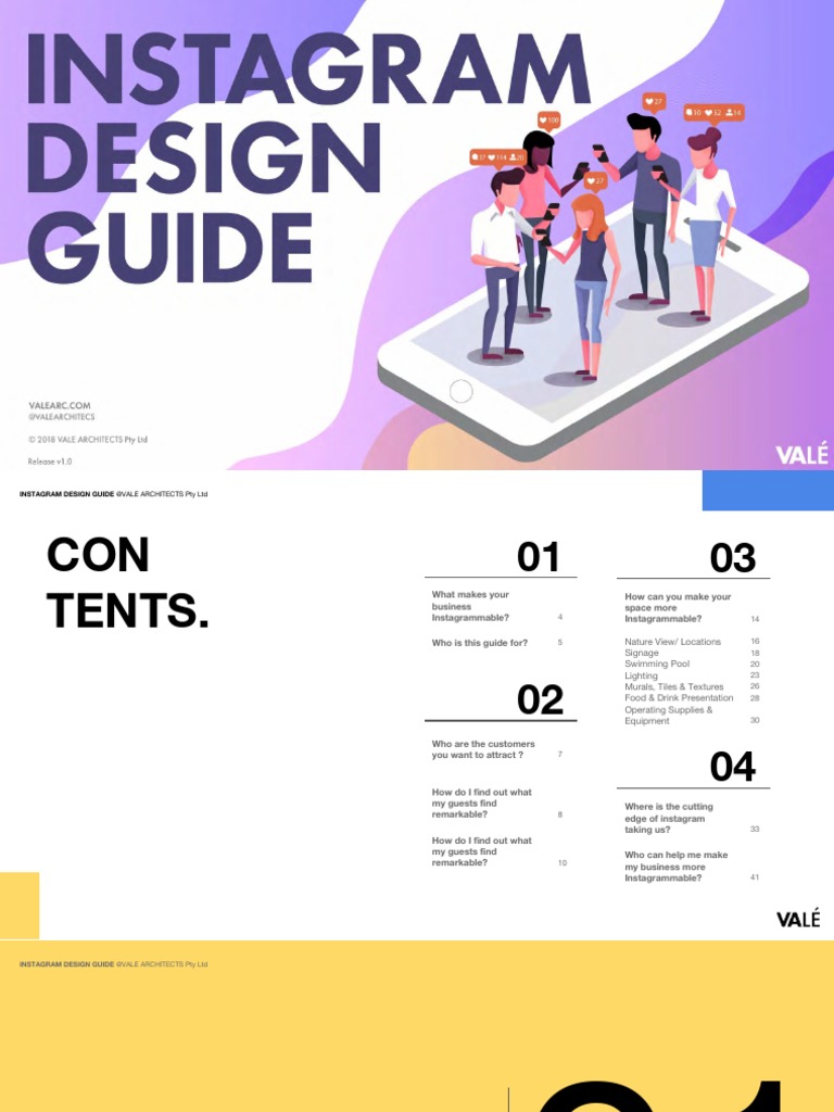 Instagram Design Guide by Valé | PDF | Brand | Composition (Visual Arts)