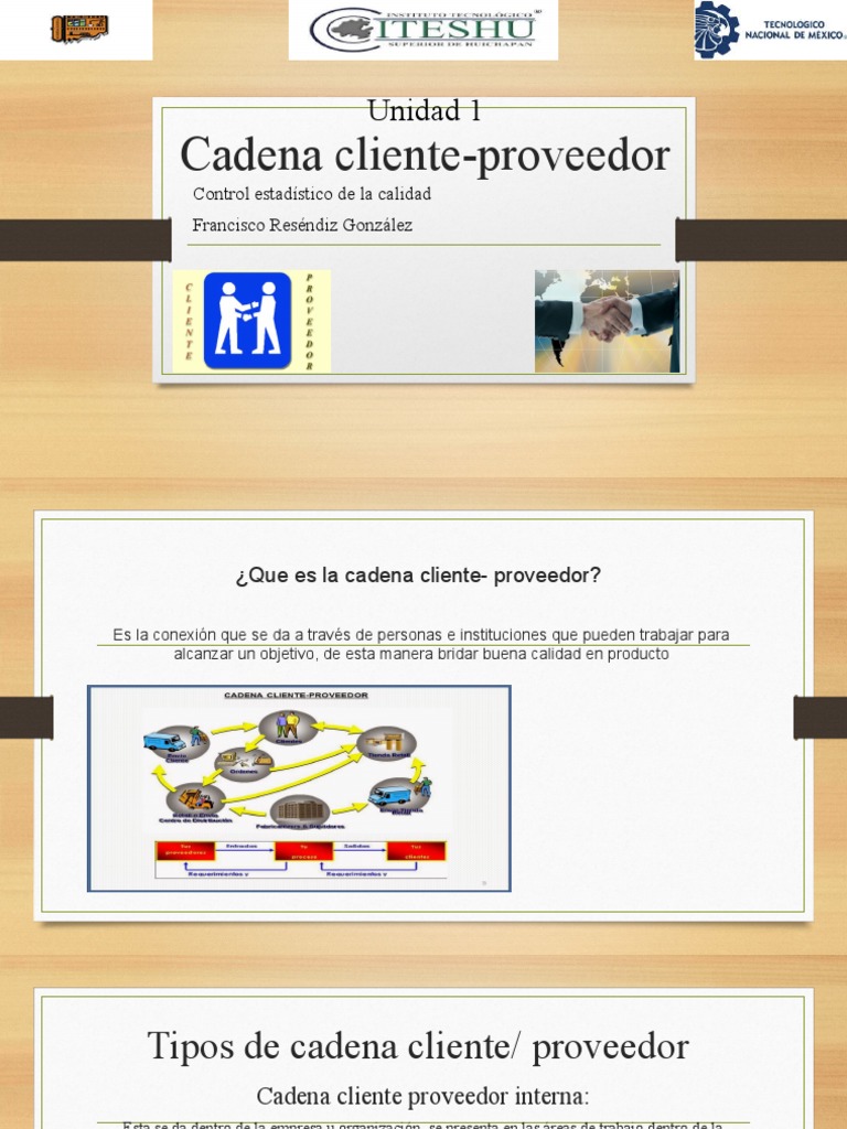 Cadena Cliente-Proveedor | PDF | Cliente | Calidad (comercial)