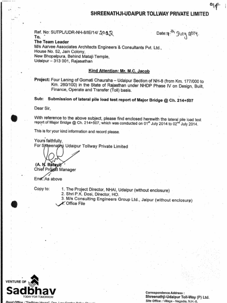 Lateral Load Test of Pile PDF | PDF