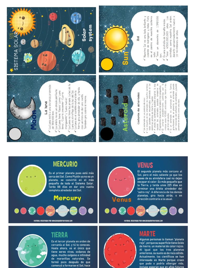 Flashcards Solar System | PDF
