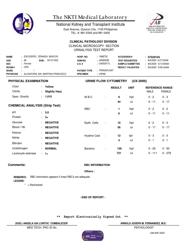 The NKTI Medical Laboratory: National Kidney and Transplant Institute ...