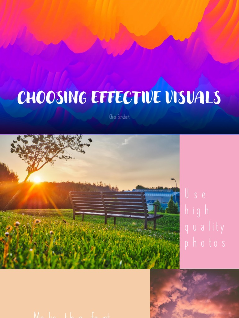 Choosing Effective Visuals for Presentations | PDF
