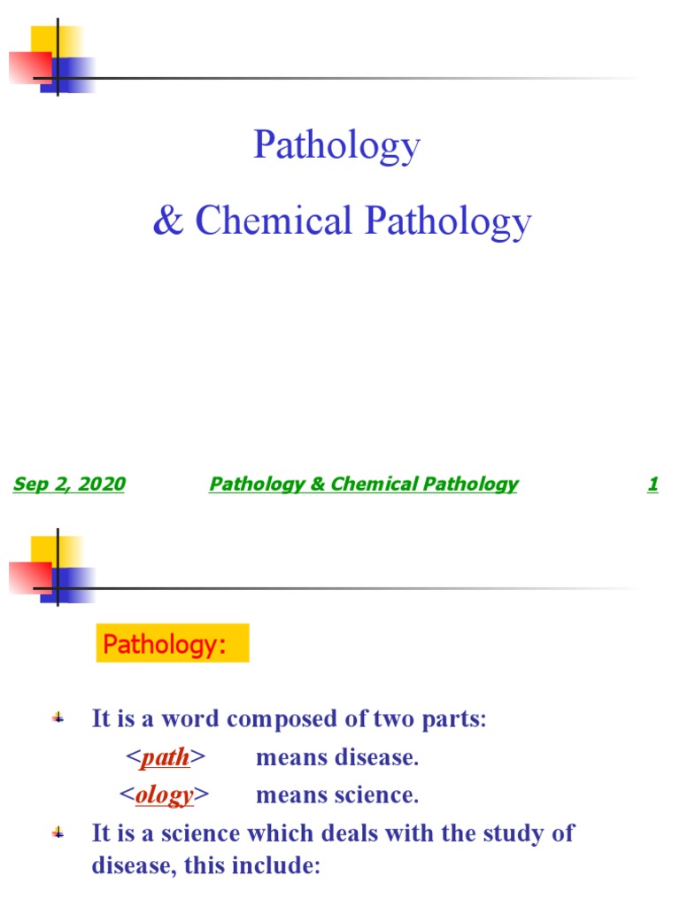 Introduction To Chemical Pathology | PDF | Reference Range | Pathology