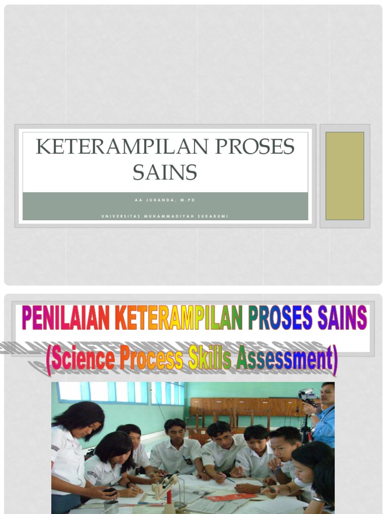 Indikator Keterampilan Proses Sains | PDF
