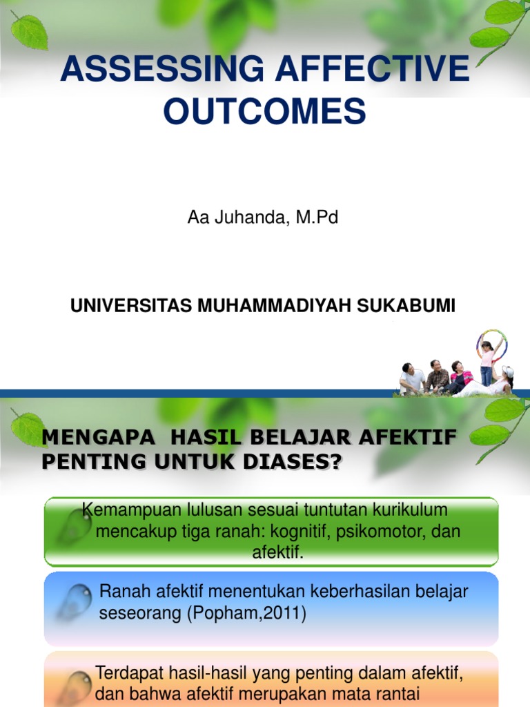 Assessing Affective Outcomes | PDF